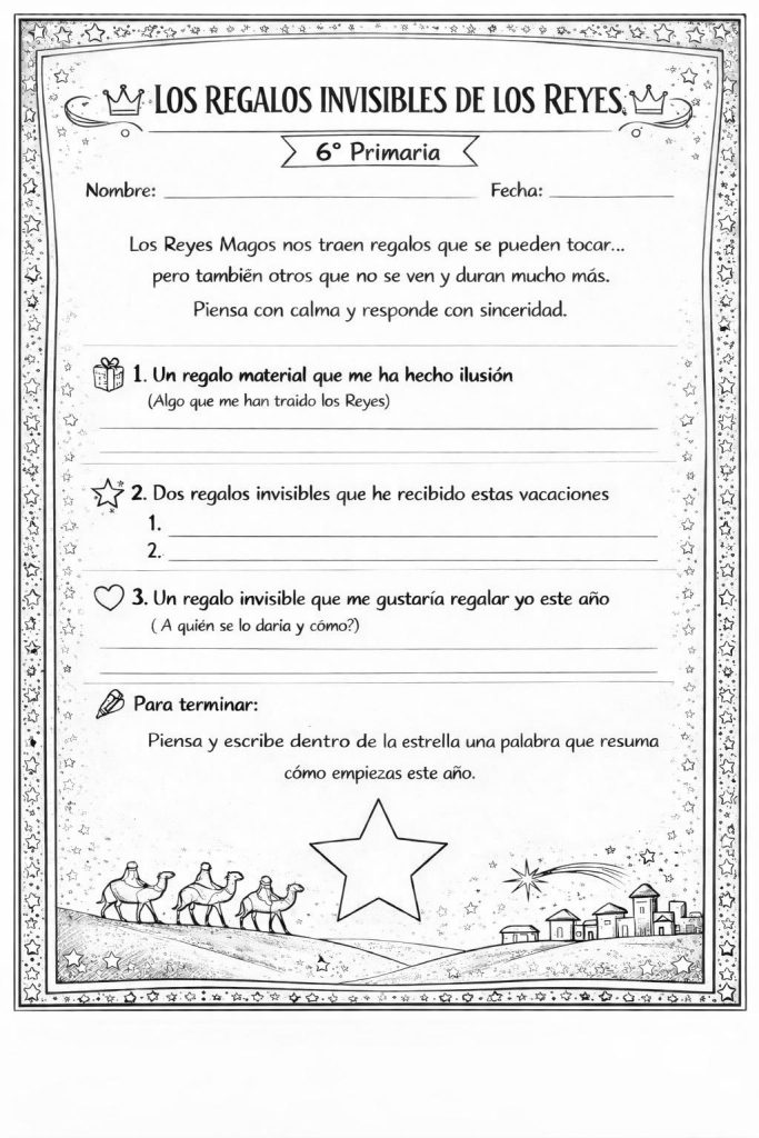 Actividad para el aula: Los regalos invisibles de los Reyes - Religión ...